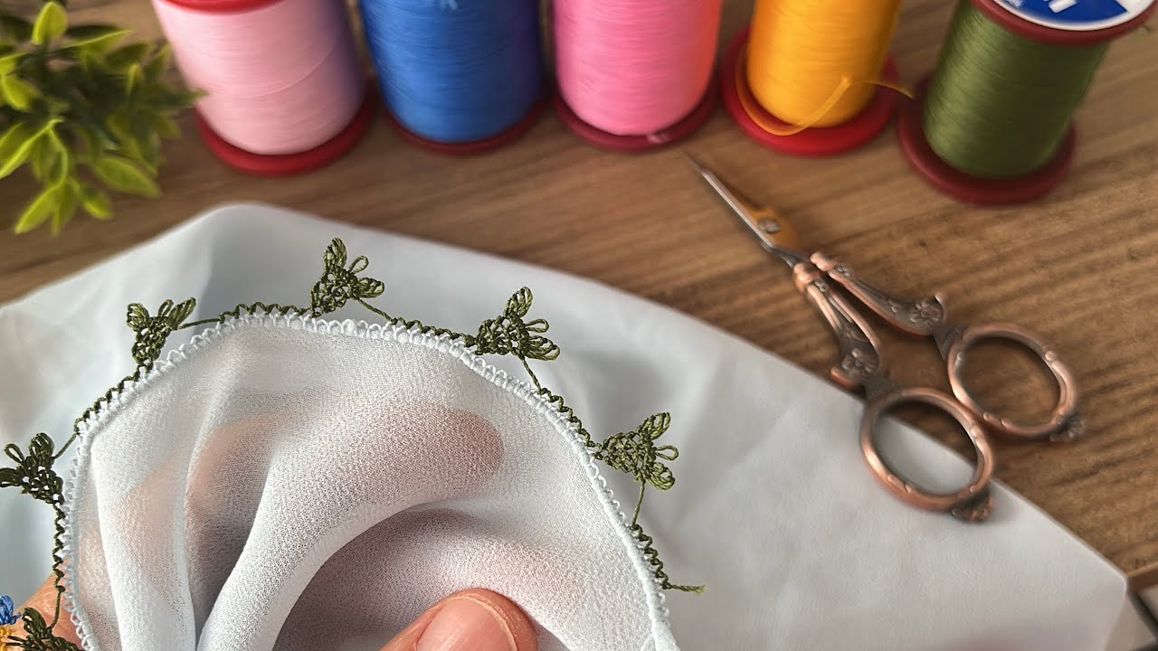 İğne Oyası Çiçekli Yazma Modeli Yapılışı - Örgü Modelleri ...